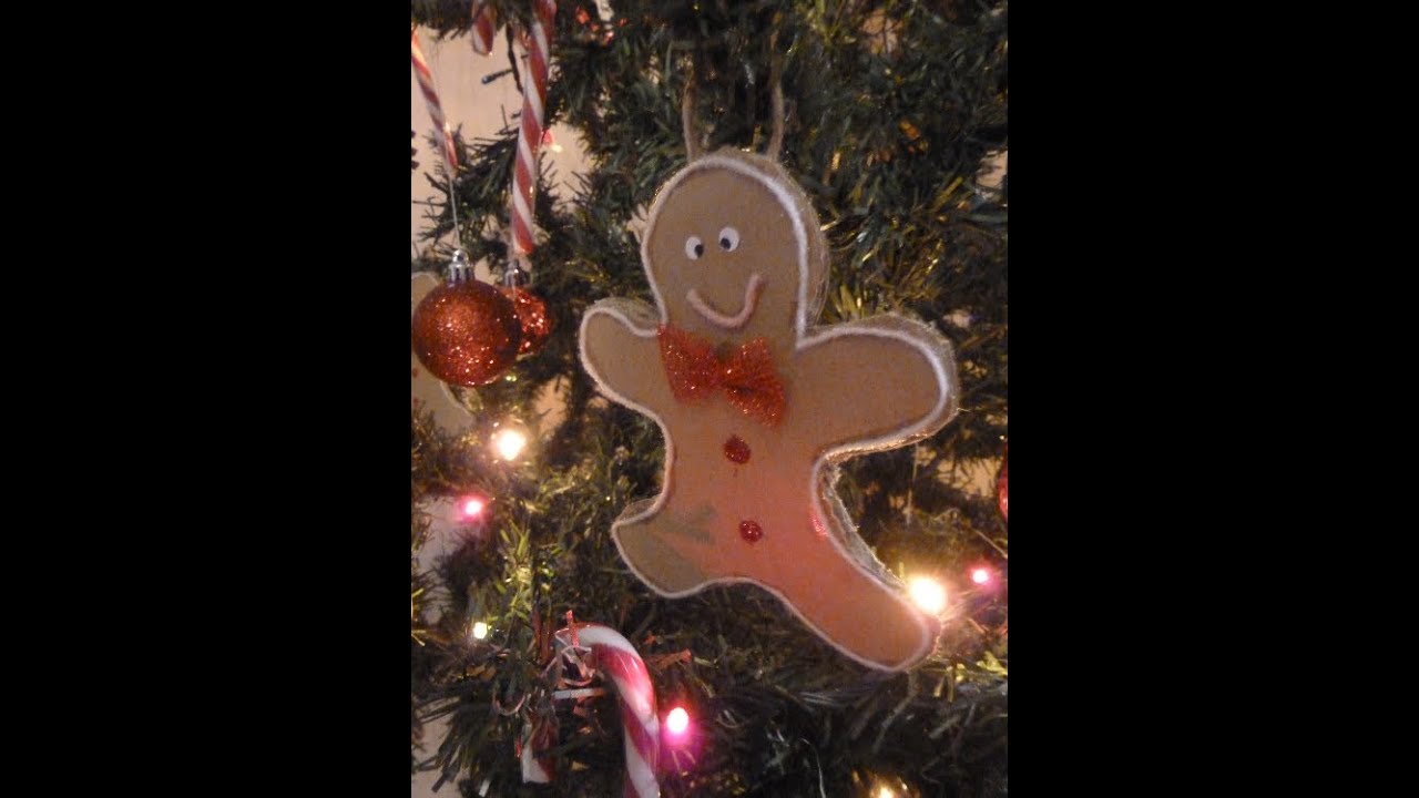 Diy Noël "Bonhomme Pain d'épice" - YouTube