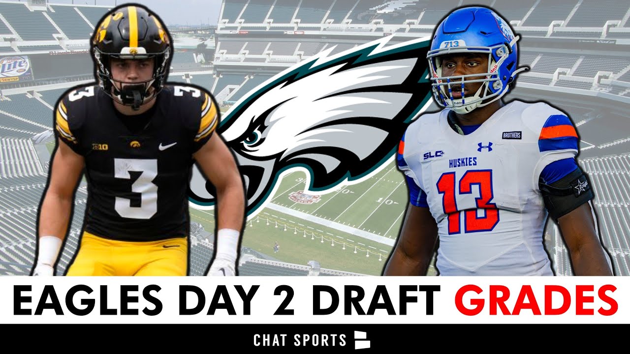 Philadelphia Eagles Draft Jalyx Hunt + Eagles Day 2 NFL Draft Grades Ft. Cooper DeJean - YouTube
