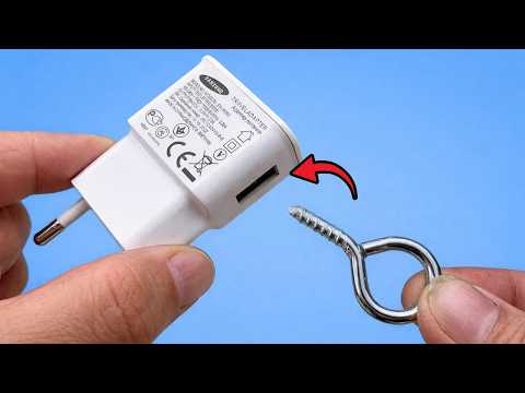 📡 Keine Antenne kaufen! Schließen Sie eine Ösenschraube an ein Handy-Ladegerät hinter Ihrem Fe
