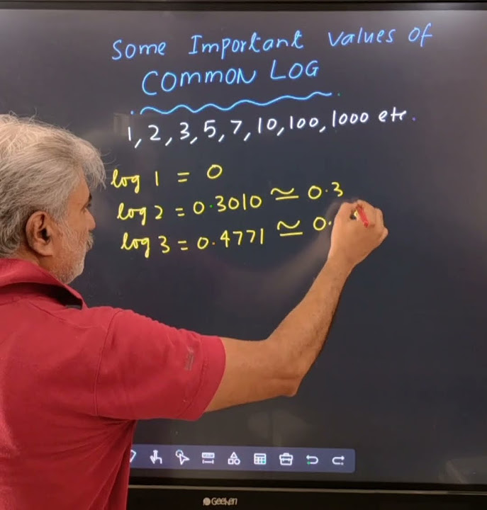 COMMON LOG VALUES || MUST LEARN THEM #logarithm - YouTube