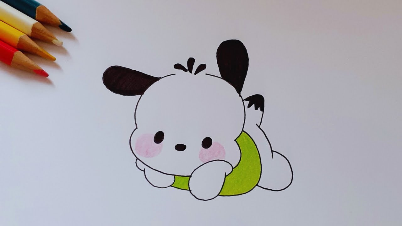 How to draw pochacco easy||sanrio charmmy kitty - YouTube