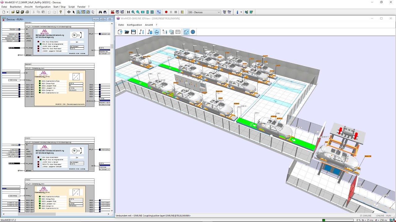 Virtual Commissioning for Automotive with WinMOD - YouTube
