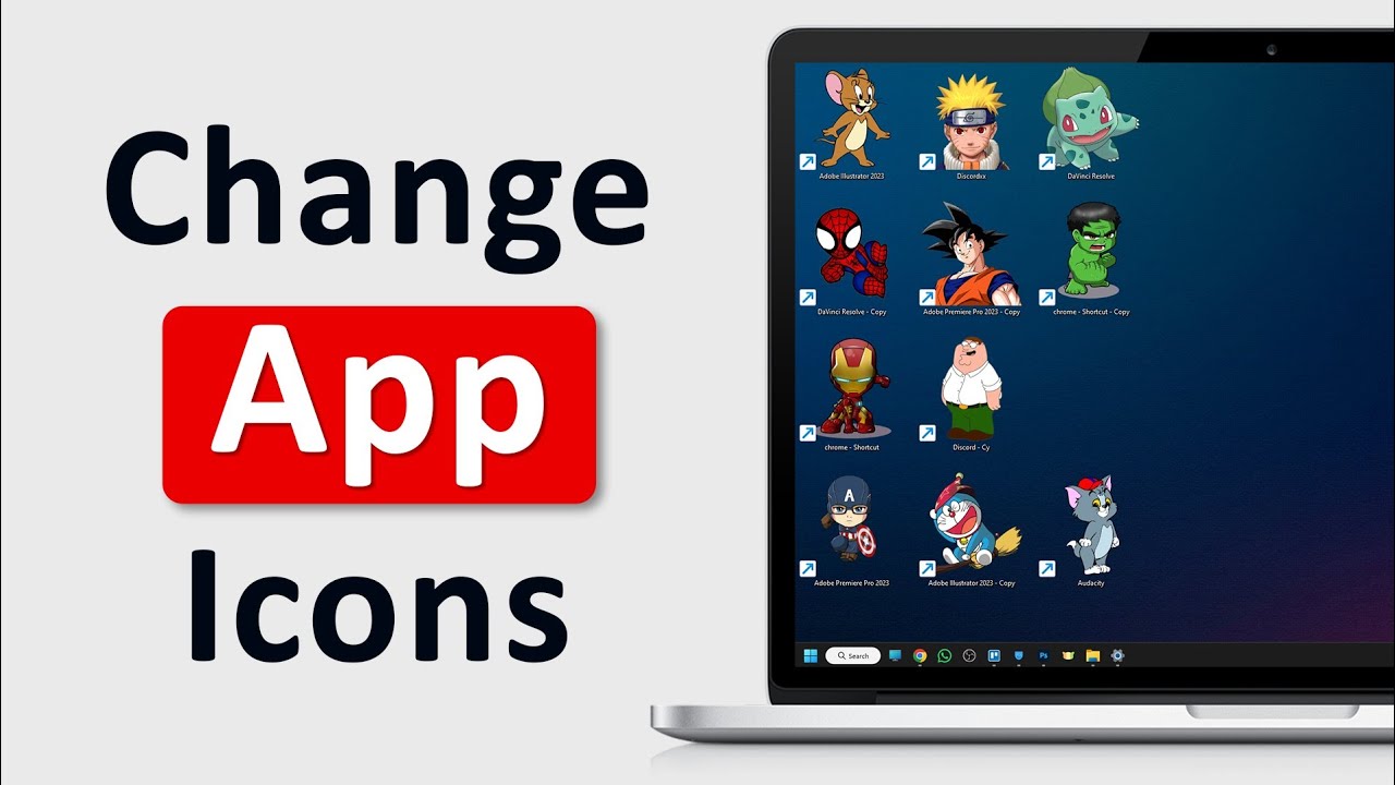 How To Change App Icons on Laptop Windows 11 (Updated) - YouTube
