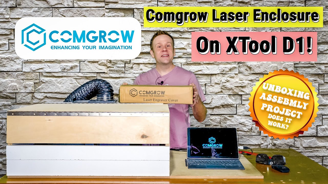 Comgrow Laser Enclosure for XTOOL D1 - YouTube