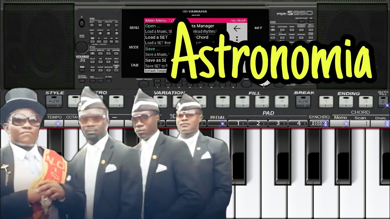 Astronomia Coffin Dance Meme Vicetone Tony Igy Perfect Piano Org