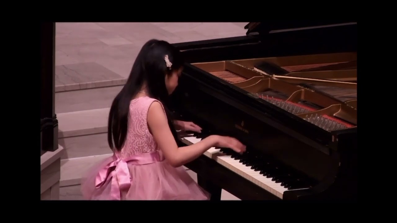 Claire Li(9 years old) playing Tempest at the Winner’s Recital of ...