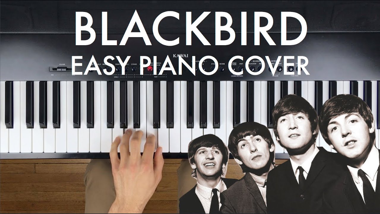 The Beatles Blackbird Easy Piano Cover Youtube