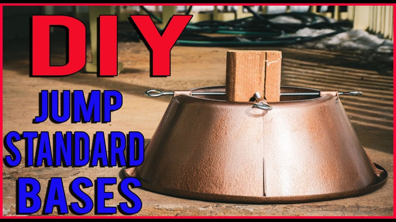 Easy And Affordable DIY Horse Jump Standard Bases - YouTube