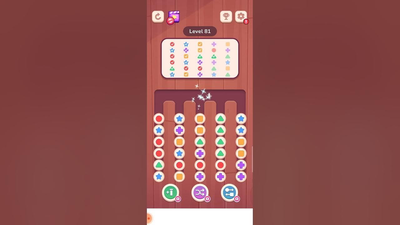 Color Shape Sort Puzzle Level level 81 - YouTube