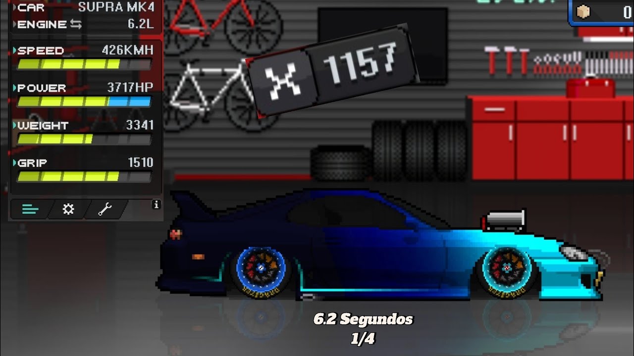Supra MK4 3500hp+ Pixel Car Racer - YouTube