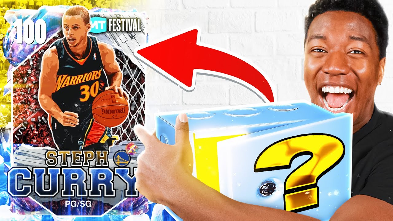 Mystery Boxes Decide 100 Overall Steph Curry's Team - YouTube