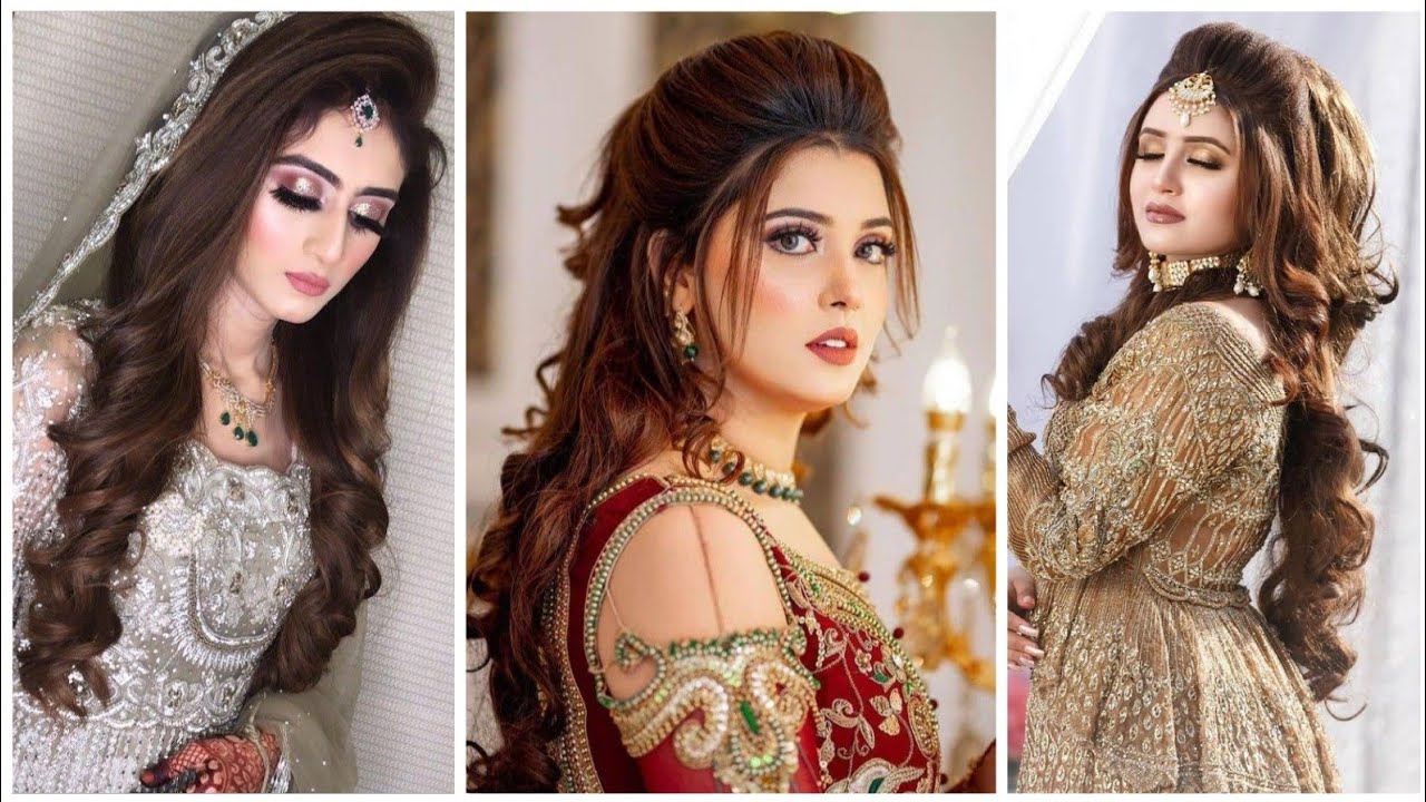 best & trendy open bridals sister cousin's hair styling ideas - YouTube
