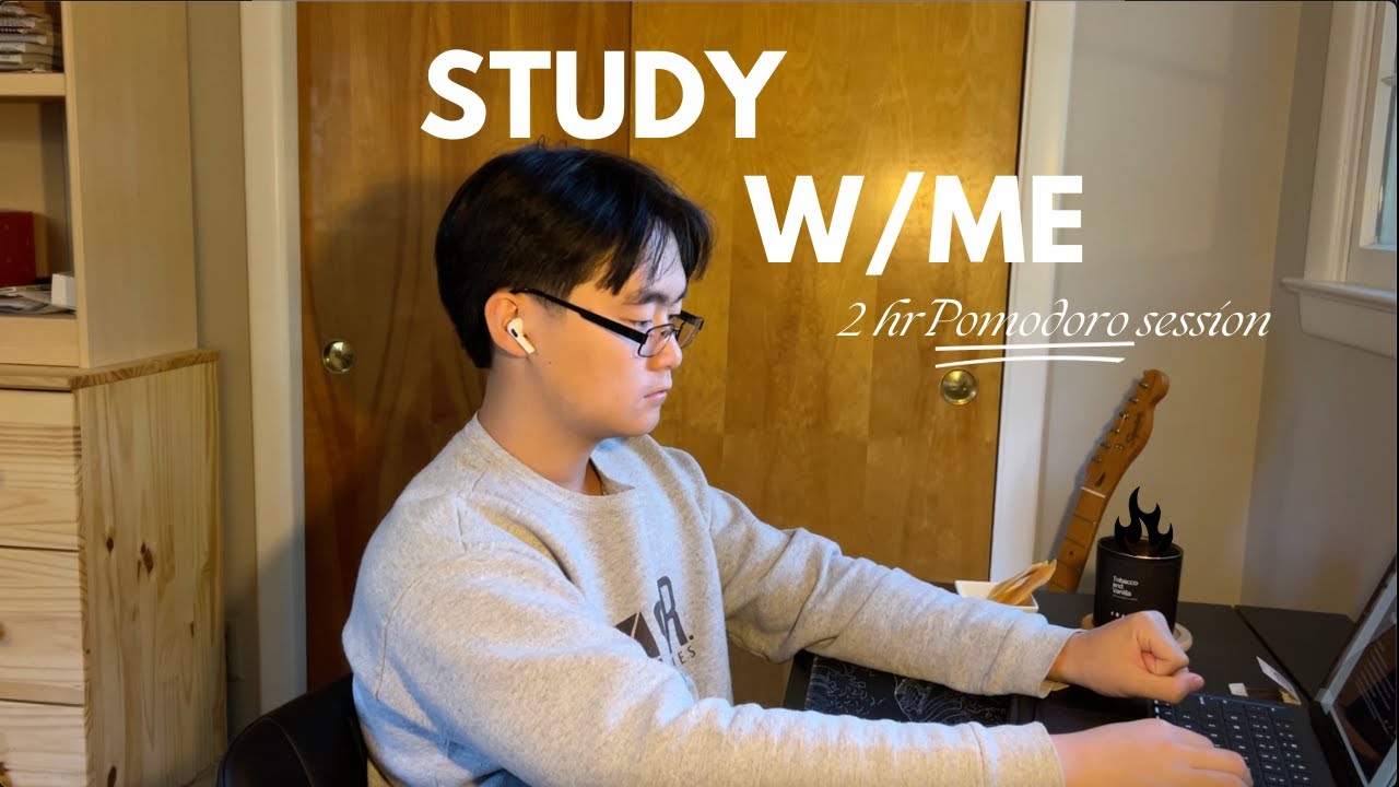 2 HR STUDY W/ME || Background Noise With Timer - YouTube