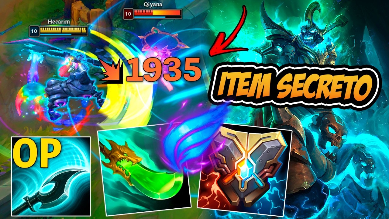 O ITEM SECRETO DO TOP 1 HECARIM DO MUNDO DEIXA ELE MUITO QUEBRADO - YouTube