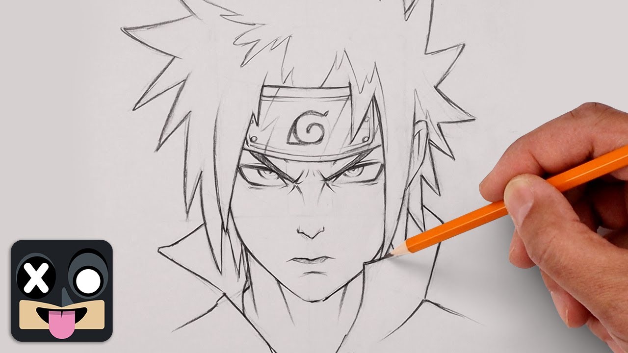 How To Draw Anime | Sasuke | Sketch Tutorial - YouTube
