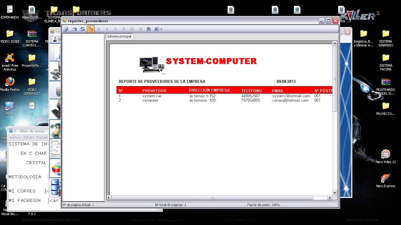 SISTEMA INVENTARIO EN C# - YouTube