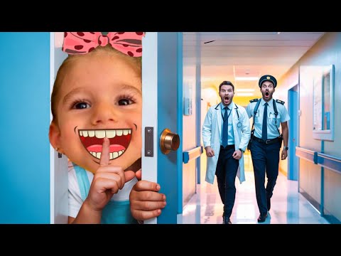 EVA HASTANEDE GİZLİ ODALARA GİRİYOR‼️ Hastane ve Doktor Odası Turu💉🛑