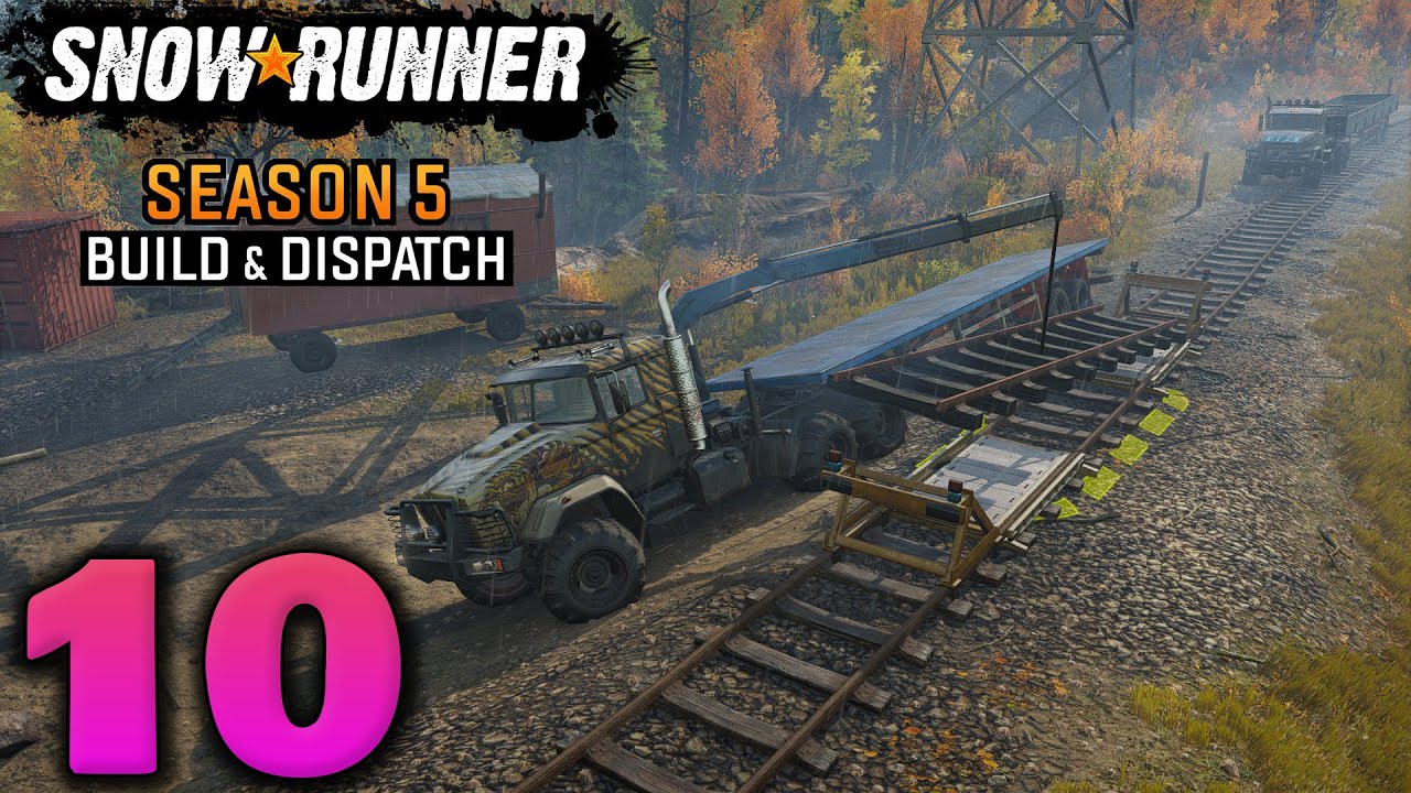 SnowRunner Season 5 Build and Dispatch Mission Of Rails And Flash ...