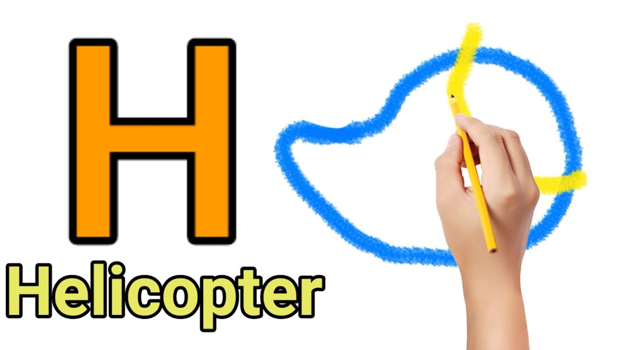 How to draw a helicopter | draw and learn with easy steps | ABC ...