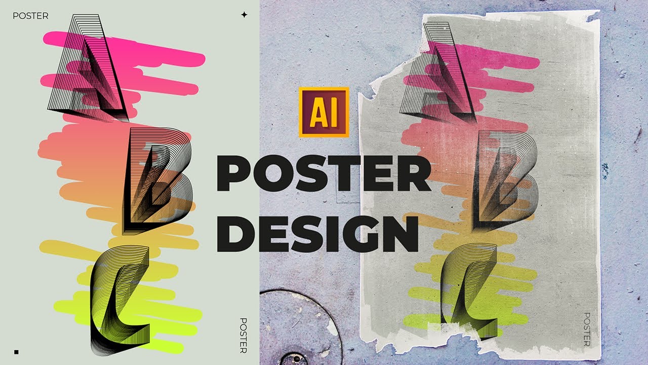 POSTER DESIGN WITH TEXT EFFECT BLEND TOOL IN ADOBE ILLUSTRATOR YouTube POSTER DESIGN WITH TEXT EFFECT BLEND TOOL IN ADOBE ILLUSTRATOR YouTube