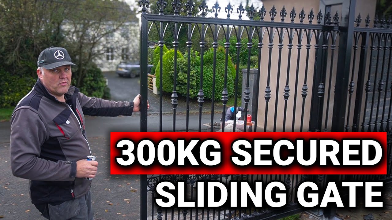Securing Property with a 300kg+ High-Tech Sliding Gate! - YouTube