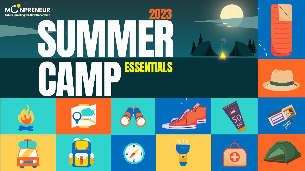 Summer Camp Essentials: Things You Need to Pack | Moonpreneur - YouTube