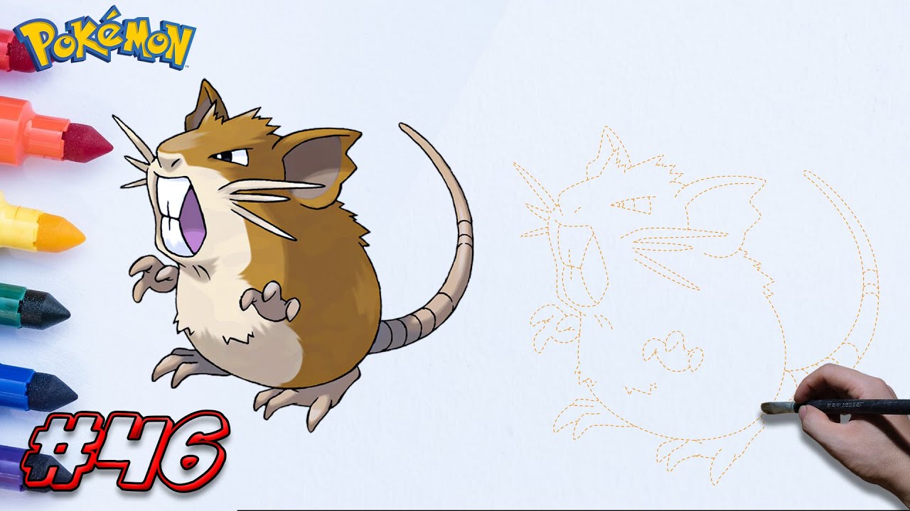 How To Draw Raticate | Pokemon - YouTube
