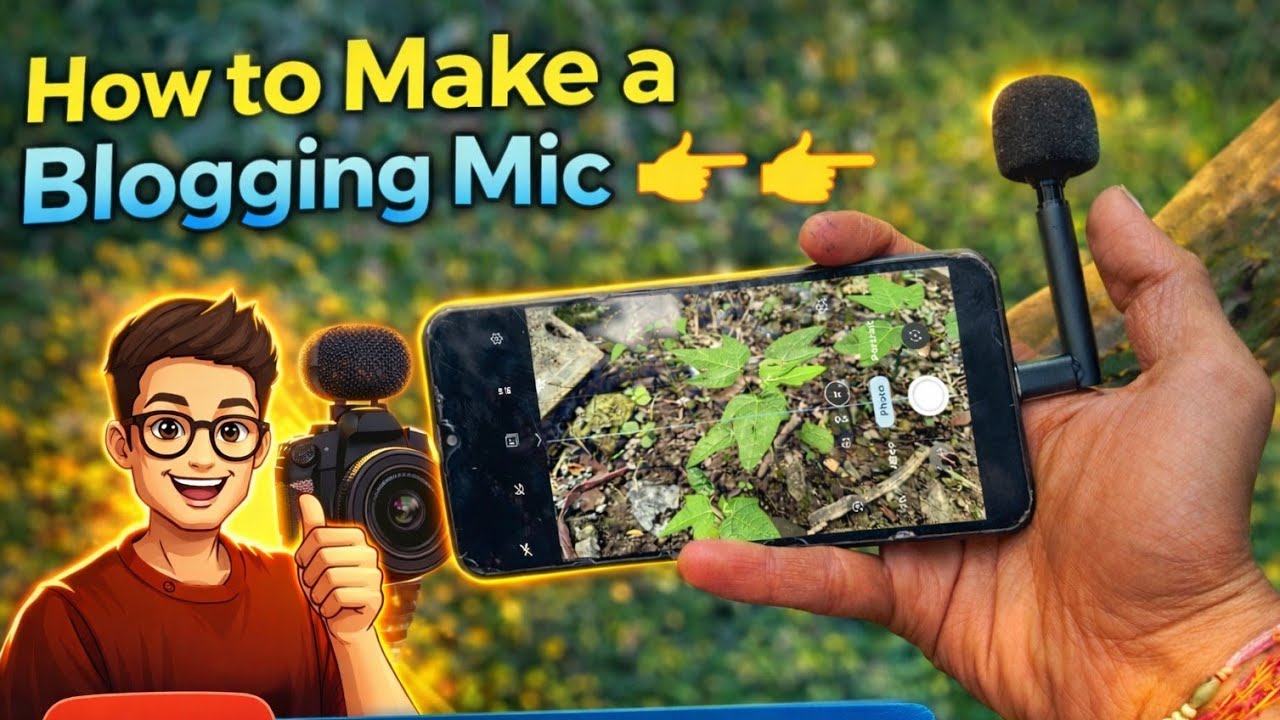 How to make blogging mic #mic #blogging mic #video - YouTube
