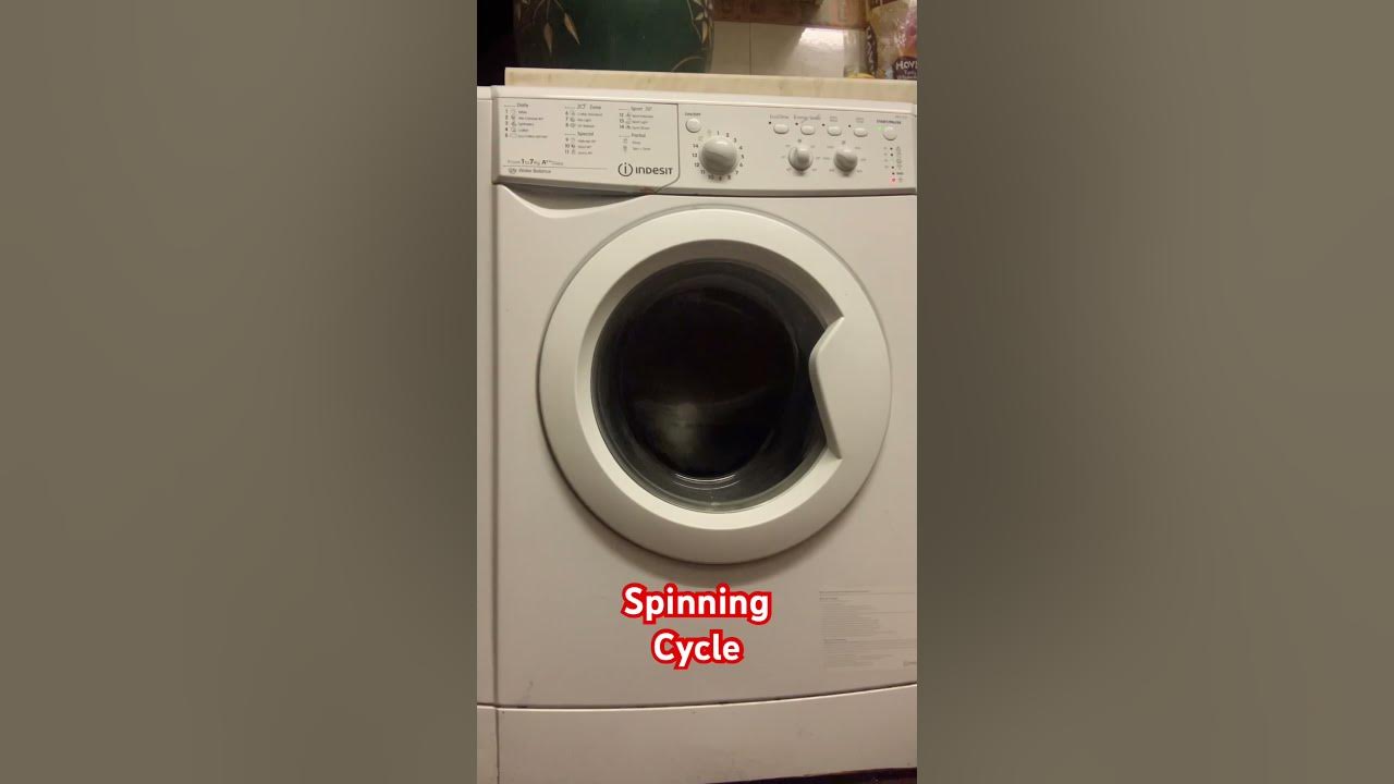 Washing machine spinning cycle - YouTube