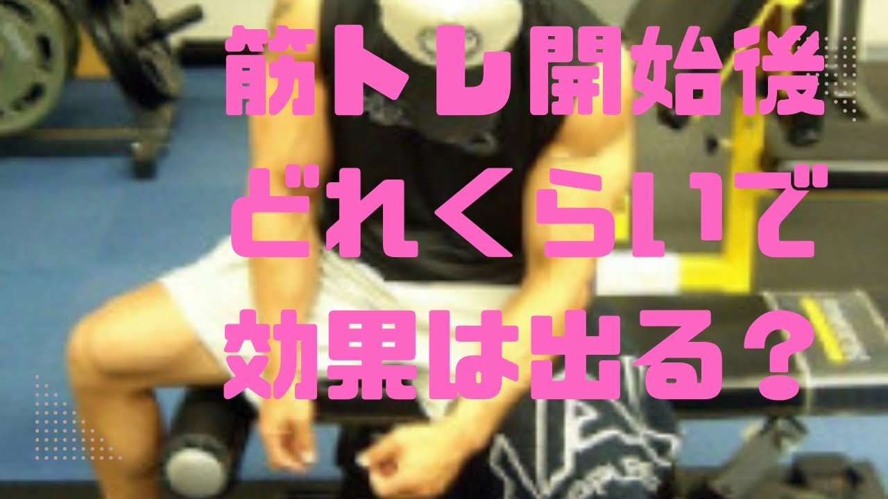 筋トレ始めてから何ヶ月で効果が出るのか?ホントの話します 筋トレ 筋肉 トレーニング Youtube