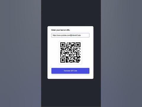 Day - 35 | 100 days 100 projects challenge | QR Code Generator using html css and javascript ...