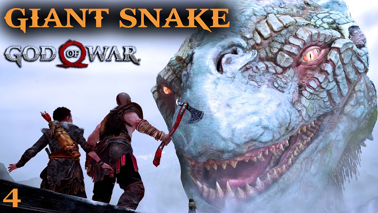 Kratos Meets Giant Snake | God of War Gameplay Hindi Part 4 - YouTube