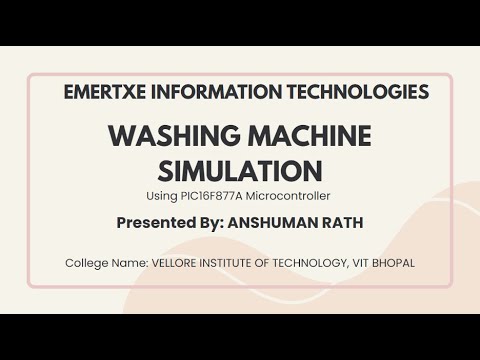 EMERTXE INTERNSHIP VIDEO (WASHING MACHINE SIMULATION) - YouTube