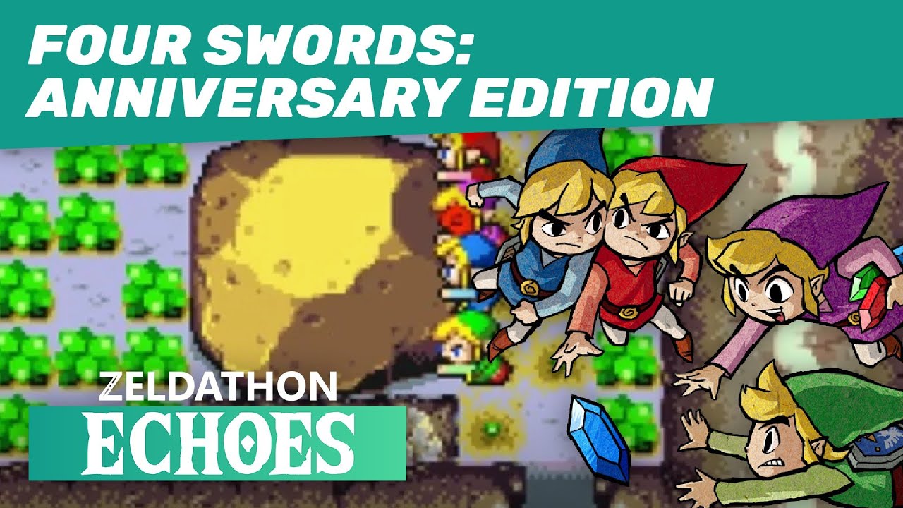 Zeldathon Echoes - Game 19 - Four Swords: Anniversary Edition - YouTube