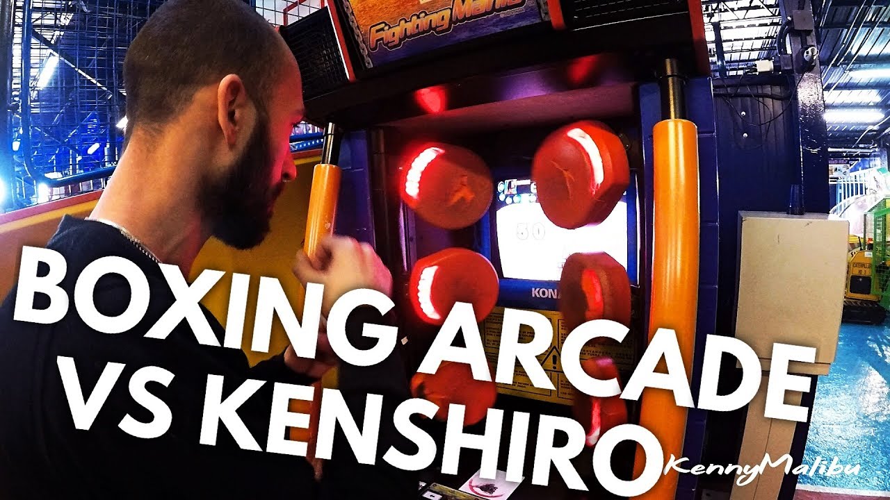 BOXING ARCADE VS KENSHIRO HARDEST LEVEL - boxing machine VLOG - YouTube