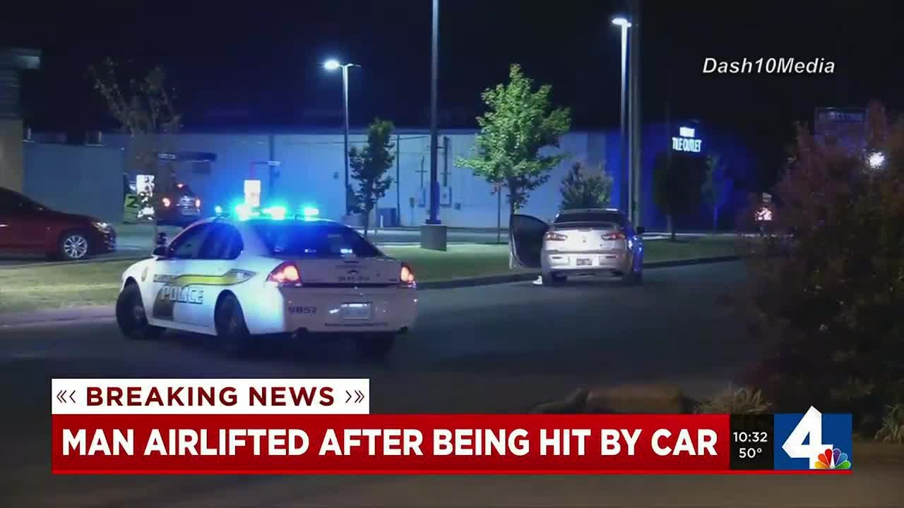 Man Airlifted After Being Hit By Car Youtube