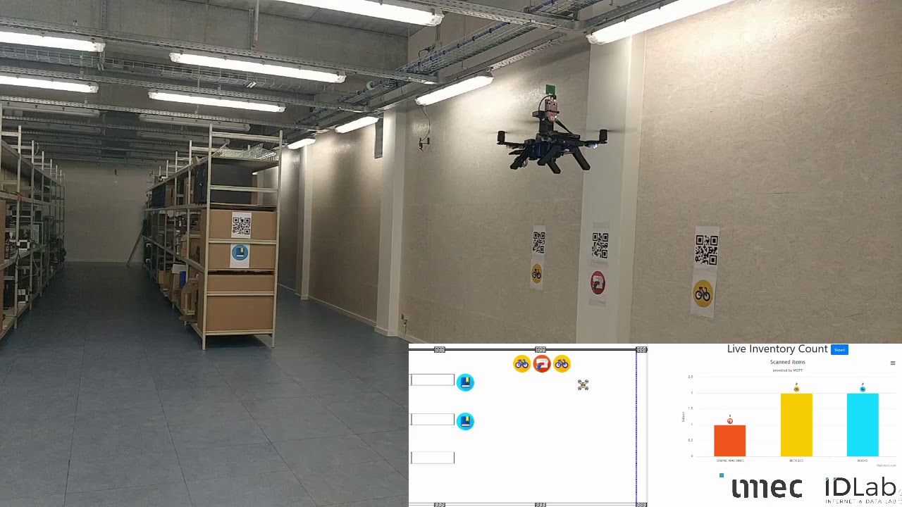 Inventory management with autonomous flying drone - YouTube
