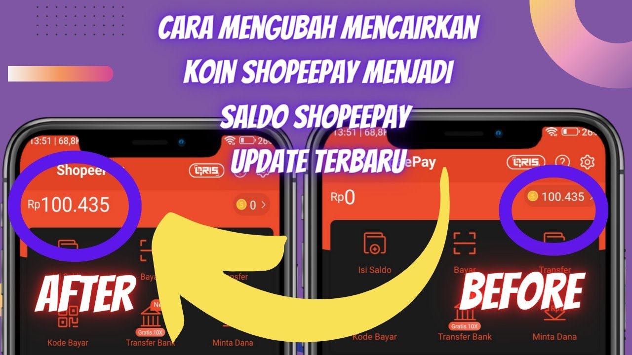 Update Terbaru Tutorial Cara Convert Mengubah Koin Shopee Menjadi Saldo ...