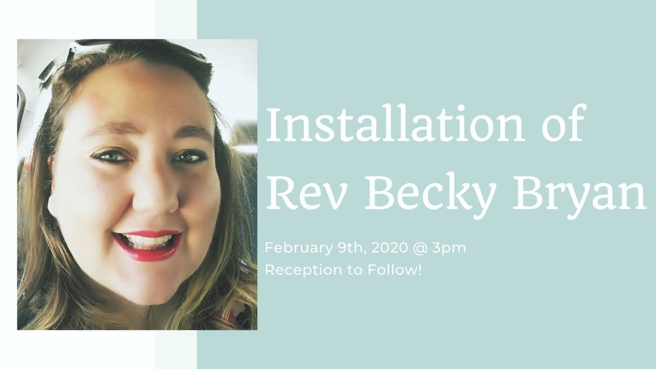 Installation of Rev Rebecca Bryan 02/09/20 - YouTube