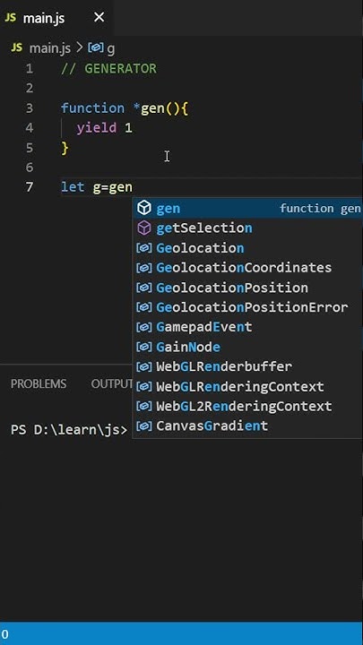 GENERATORS in javascript - YouTube
