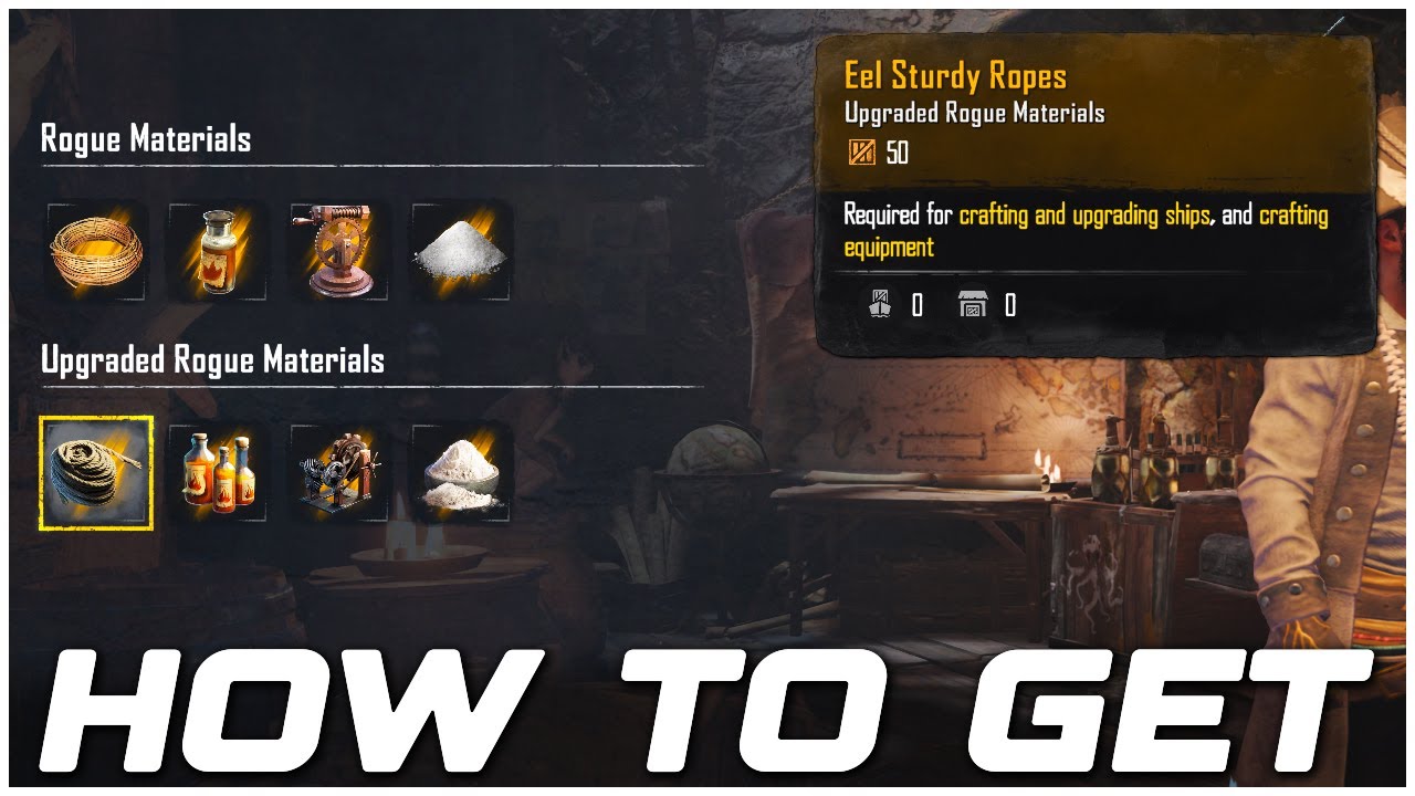 Skull and Bones How to Get Eel Sturdy Ropes (Tips and Tricks) - YouTube