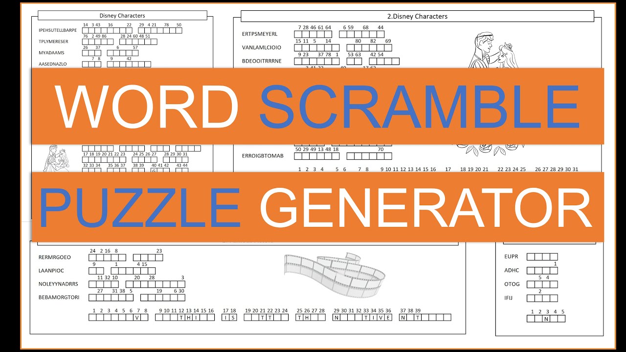 Word Scramble Puzzle Generator YouTube word-scramble-puzzle-generator-youtube
