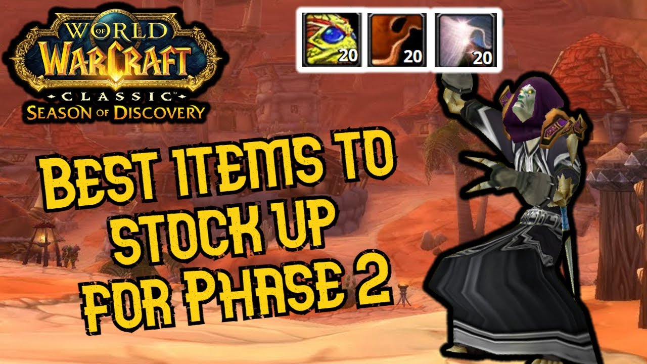 THE BEST ITEMS TO BUY FOR PHASE 2 | WoW SoD | Gold Making Guide - YouTube