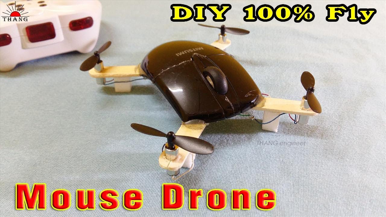 How to make Computer Mouse Drone at Home | 100% Fly - YouTube