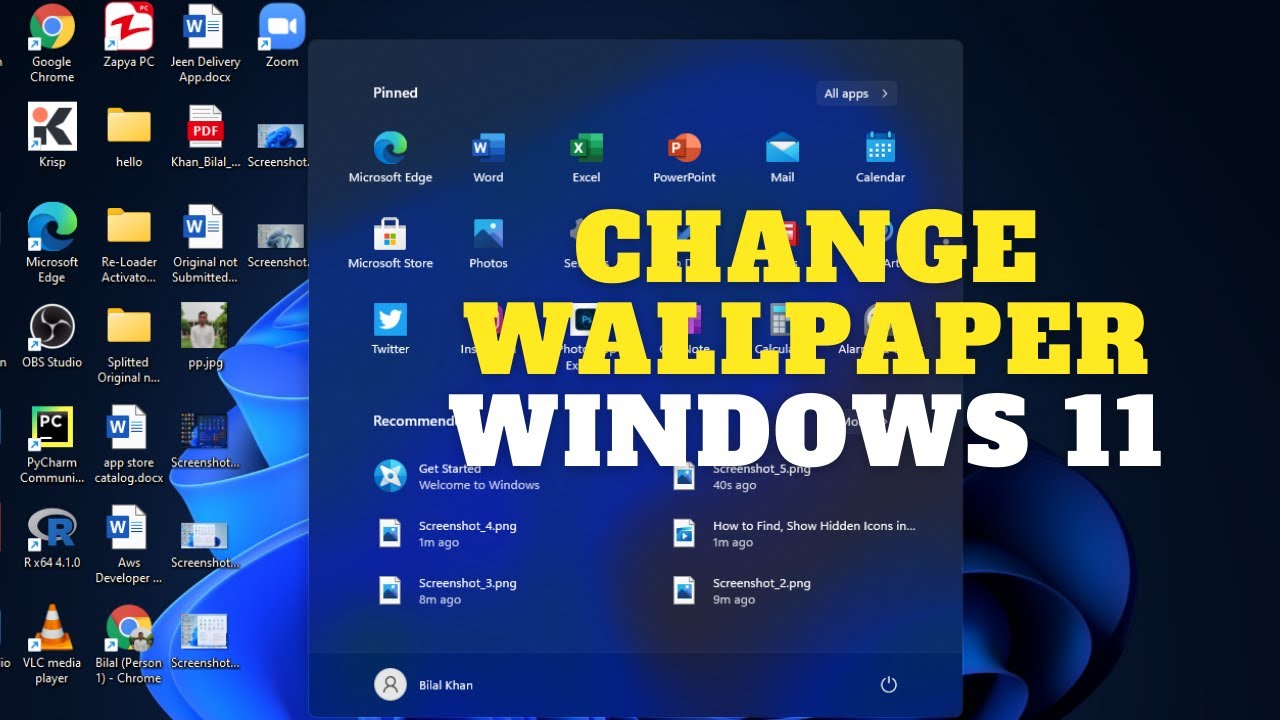 How to Change Windows 11 Background Picture or Wall Paper - YouTube