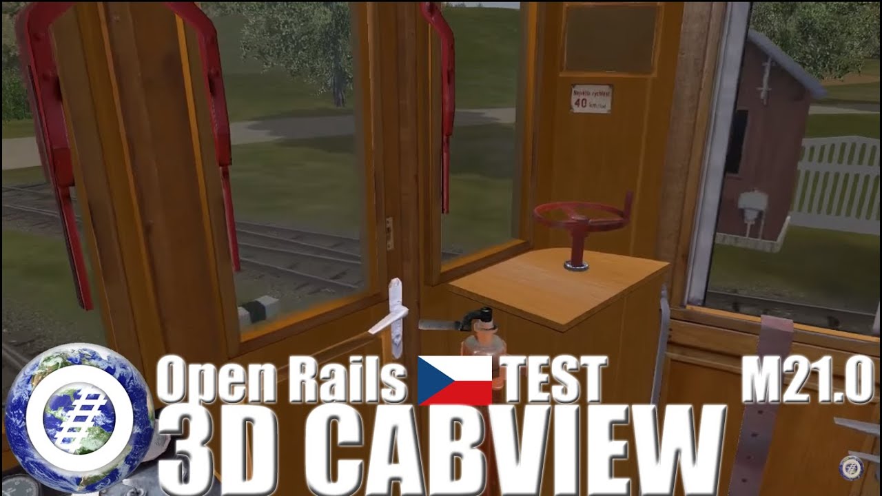 Open Rails 3D Cab test - Czech ČSD M21.004 - YouTube