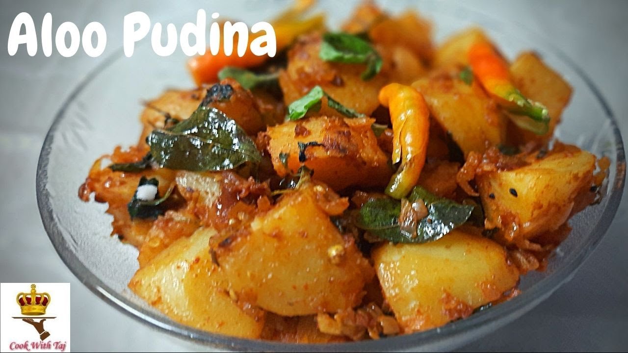 Aloo Pudina Recipe | Aloo Ki Sabji @cookwithtaj - YouTube