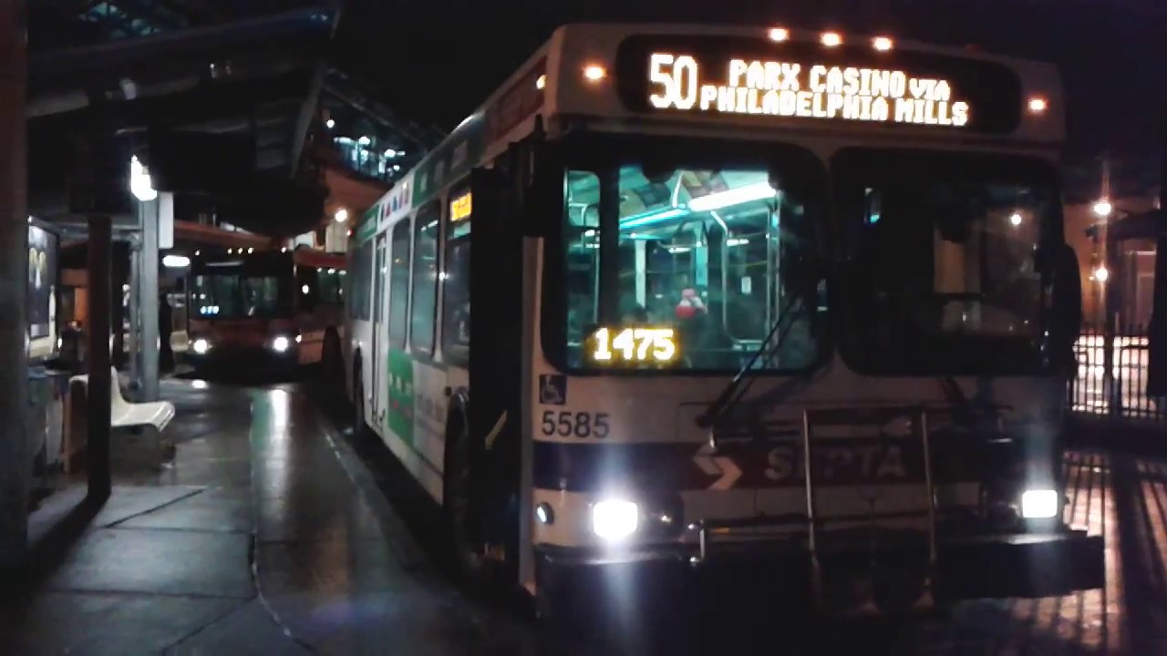 SEPTA Route 50: 2002 New Flyer D40LF #5585 - YouTube