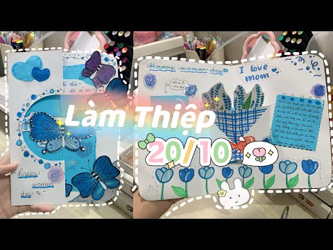 Làm thiệp 20/10💐 |Tớ là btran🎀#dailyvlog #vlogs #xuhuong #20/10 #trending #tolabtran