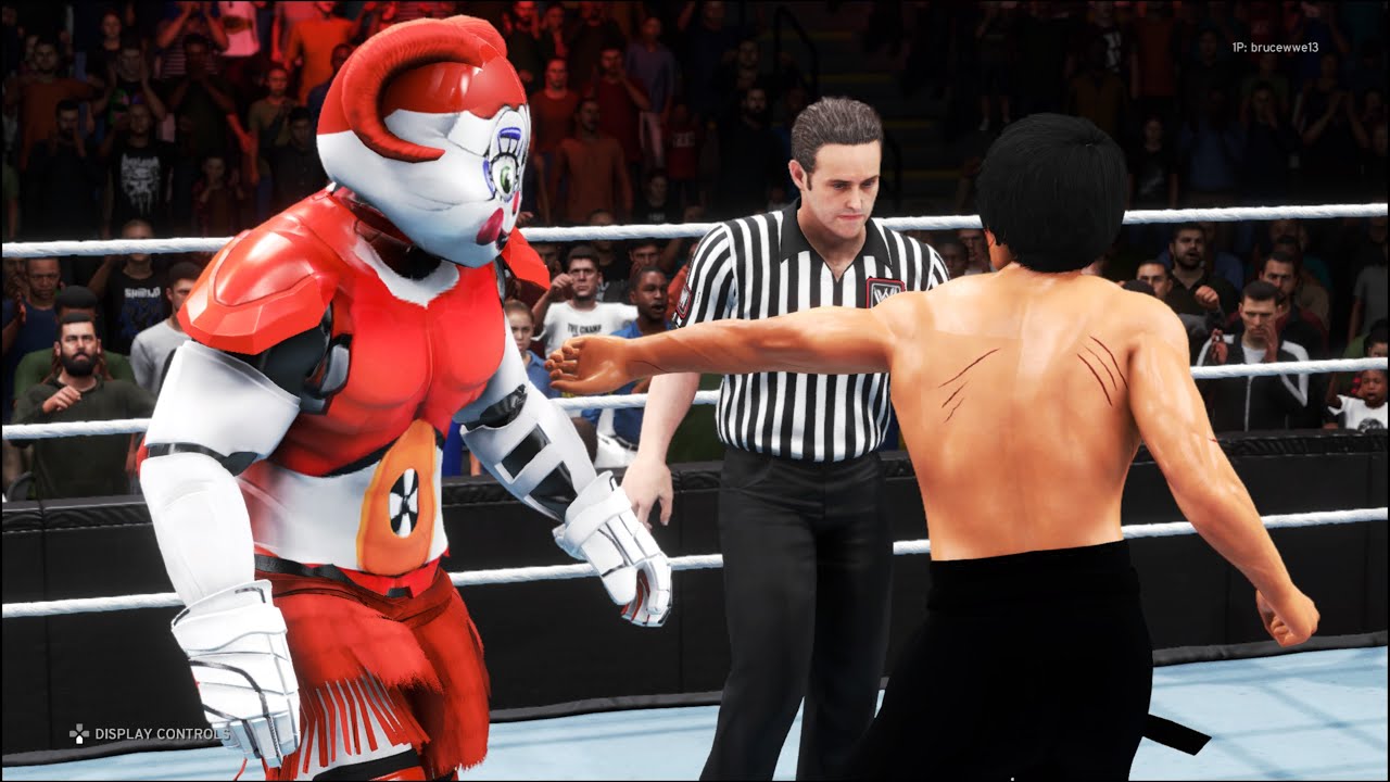 WWE 2K20 - Circus Baby vs. Bruce Lee - Dragon Fights 🔥🐲 - YouTube